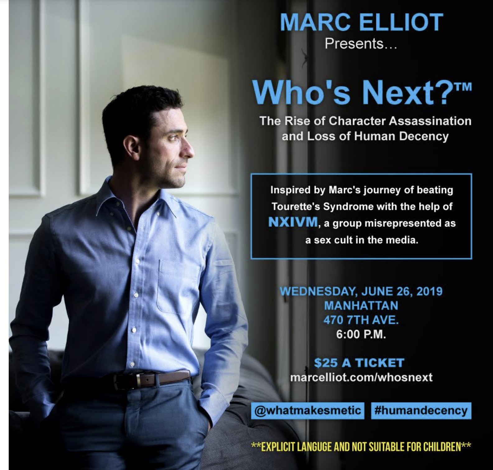 Marc Elliot to Make Defiant NXIVM Speech Today - Says Moira Penza ...
